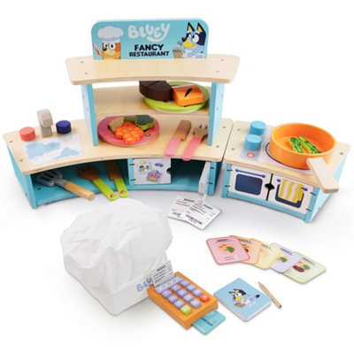 Bluey Tabletop Restaurant Playset Fsc Certified Wooden Pretend Play ...