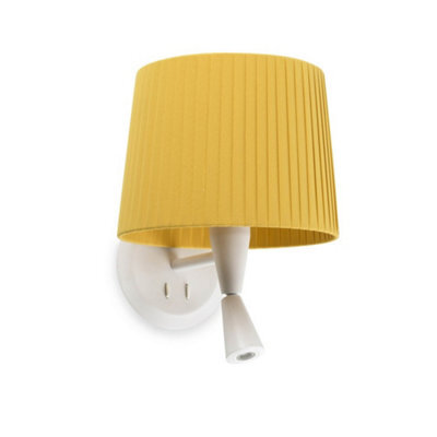 Luminosa Lighting Luminosa Samba Reading Light Wall Light Yellow, E27 ...