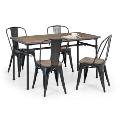 Ashfield Carnegie Dining Table & 4 Grafton Chairs by B&Q | ufurnish.com