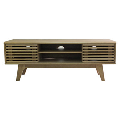 "Bo Living Copen Riviera Oak 120Cm Tv Unit Cabinet For Tvs Up To 55 ...