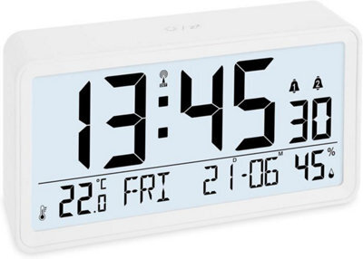 Digital Alarm Clock With Numbers Desk Clock And Radio Controlled Alarm ...