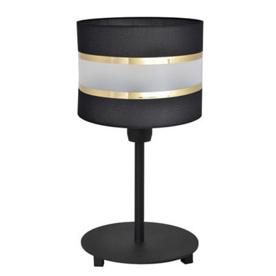Luminosa Lighting Luminosa Helen Table Lamp With Round Shade Black ...