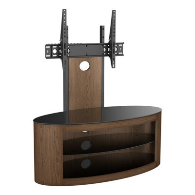 "AVF Affinity Buckingham 1M Oval Tv Stand, For Tvs 32-65"" - Walnut" by ...
