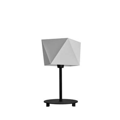 Luminosa Lighting Luminosa Adamant Table Lamp Grey, Black 23Cm by B&Q ...