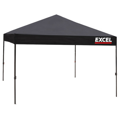 Excel Tools Excel Steel Gazebo 3M X 3M Black With Storage Bag & Rope by ...