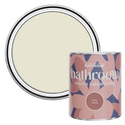 Rust-Oleum Oyster Satin Bathroom Wood & Cabinet Paint 750Ml by B&Q ...