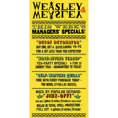 Harry Potter Weasley & Weasley Specials Canvas Print Black/yellow ...