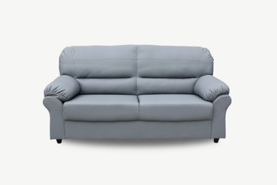 Saga 3 Seater Coventry Leather Sofa by B&Q | ufurnish.com