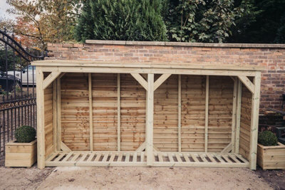 Churnet Valley Garden Furniture Ltd Super Heavy Duty Log Store - Timber ...