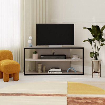 Decortie Modern Echo Corner Tv Unit Versatile Design With Metal Frame ...