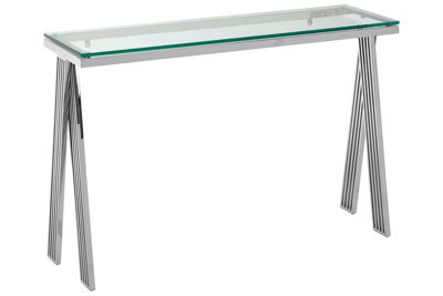 Premier Housewares Piermount Clear Glass Console Table by B&Q ...
