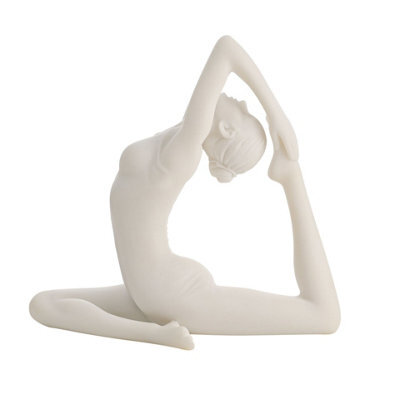 Juliana Yoga Pose White Figurine - Mermaid by B&Q | ufurnish.com