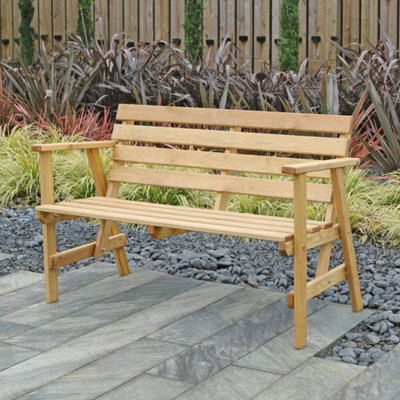 Zest Outdoor Living Zoe Garden Bench by B&Q | ufurnish.com