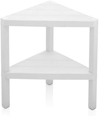 Divchi 2 Tier Corner Shelf Triangle Space-Saving Freestanding Shelving ...