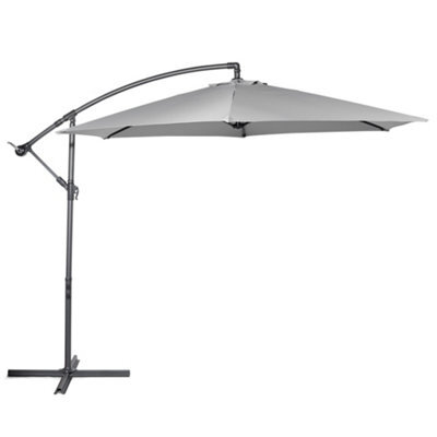 Vonhaus Banana Parasol 3M, Cantilever Hanging Parasol Umbrella For ...