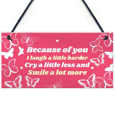 Red Ocean Friendship Hanging Sign Novelty Birthday Christmas Gift For ...