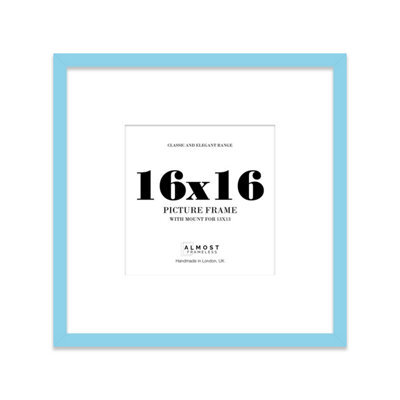 "16X16"" Light Blue Picture Frame - 16X16"" Square Frame With 13X13 ...