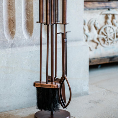 Ivyline Fireside Companion Set Round - Iron - L15 X W15 X H50 Cm ...