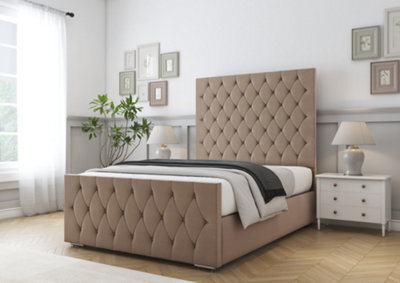 Comfort Beds Florida Mink Plush Bed Frame by B&Q | ufurnish.com