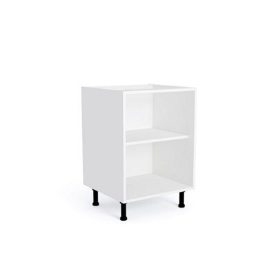 Wtc Premier Cab 500mm Kitchen Base Unit Cabinet White 18mm Mfc (Carcass ...