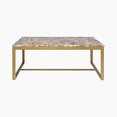 Buttercup Farm Amora Coffee Table - Agate/metal - L120 X W60 X H45 Cm ...