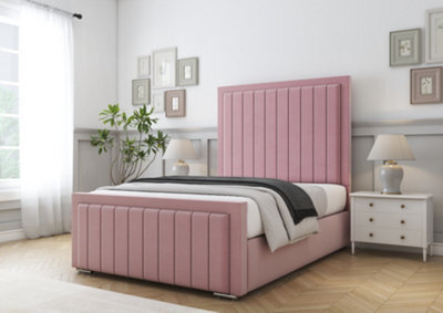 Comfort Beds Arizona Blush Plush Bed Frame by B&Q | ufurnish.com