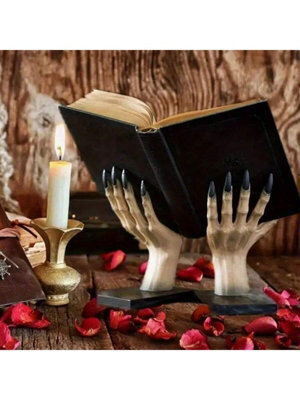 Halloween Bookend In Gothic Style With Witch Motif And Long Sharp ...