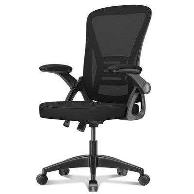 Rattantree Ergonomic Office Chair With 90 Degree Flip-Up Armrests ...