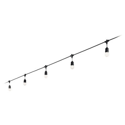 Ideal Lux Fiesta 5 Light Pendant Bar Light Black Ip44 by B&Q | ufurnish.com