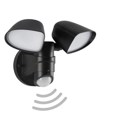 Telefunken Integrated Led Black Outdoor Wall Light by B&Q | ufurnish.com