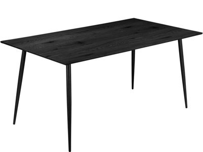 Dorel Monza Dining Table 160X90 Cm In Black by B&Q | ufurnish.com