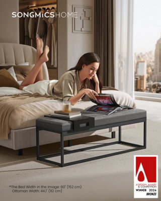 Songmics Home Luiz Collection - Ottoman Bench, End Of Bed Bench ...