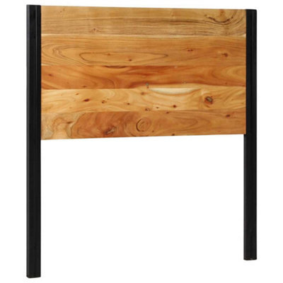 Berkfield Headboard 100 Cm Solid Wood Acacia And Iron by B&Q | ufurnish.com