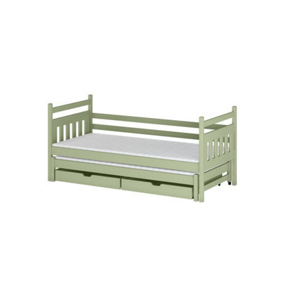 Arte Olive Daniel Double Bed With Trundle W98Cm - Nature-Inspired ...