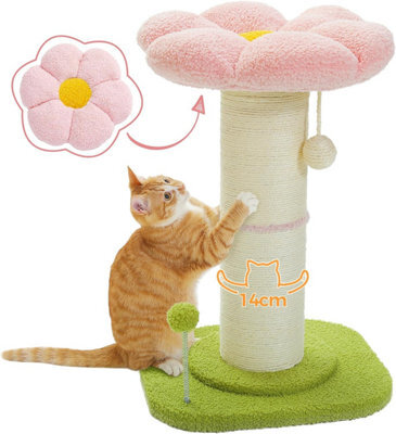 Pawz Road Flower Cat Scratching Post, Small Cat Tree, Tall Cat ...