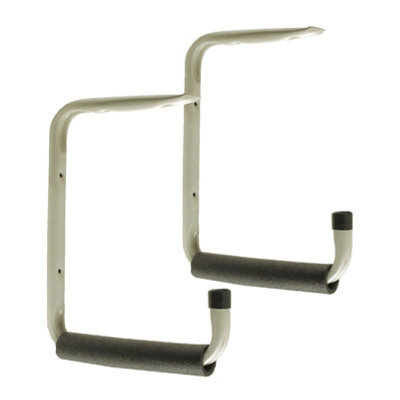2 X Giant Heavy Duty 415mm Wall Mounted Storage Hooks With Shelf ...