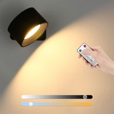 Rechargeable Magnetic Wall Light With Remote Touch Control 3 Color ...