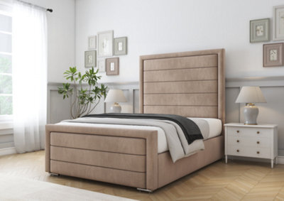 Comfort Beds Anna Mink Naples Bed Frame by B&Q | ufurnish.com