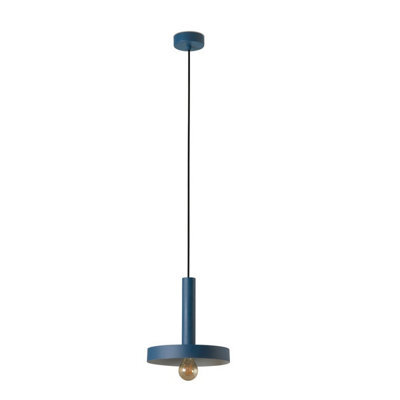 Luminosa Lighting Luminosa Whizz Dome Pendant Ceiling Light Blue by B&Q ...