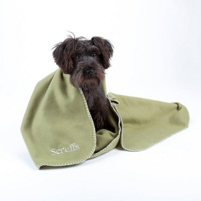 Scruffs Medium Expedition Fleece Pet Blanket 100 X 75Cm - Khaki Green ...