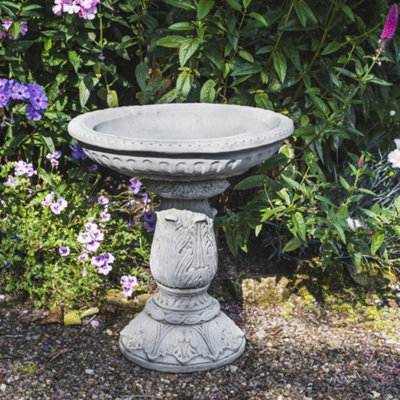 Beautifully Designed Ornate Stone Birdbath by B&Q | ufurnish.com