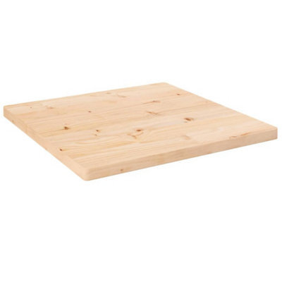 Berkfield Table Top 40X40X2.5 Cm Solid Wood Pine Square by B&Q ...