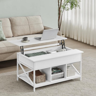 Songmics Vasagle Living Room Table, Coffee Table, Elevating Top, Table ...