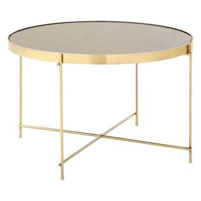 Orsina Allure Large Black Mirror Side Table by B&Q | ufurnish.com
