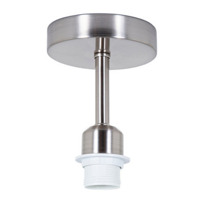Happy Homewares Brushed Satin Nickel Ceiling Light Fitting For ...
