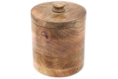 Geko Mango Wood Storage Container With Lid by B&Q | ufurnish.com