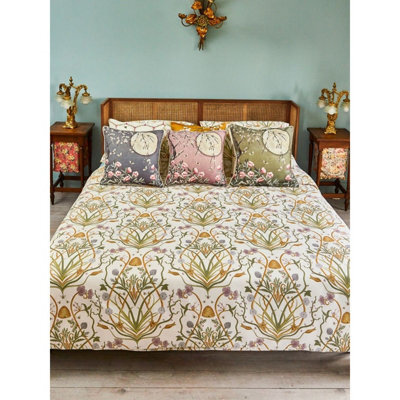 The Chateau By Angel Strawbridge Potagerie Duvet Cover Set Cream/green/yellow (Double) by B&Q ...