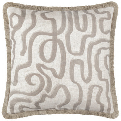 HÖEM Hoem Lina Abstract Printed Feather Rich Cushion by B&Q | ufurnish.com