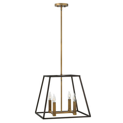 Stylish 4 Bulb Bronze Ceiling Pendant Light With E14 Led Fitting by B&Q ...