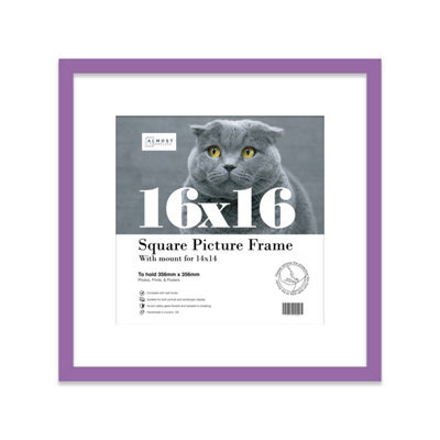 "16X16"" Purple Picture Frame - 16X16"" Square Frame With 14X14"" Mount ...